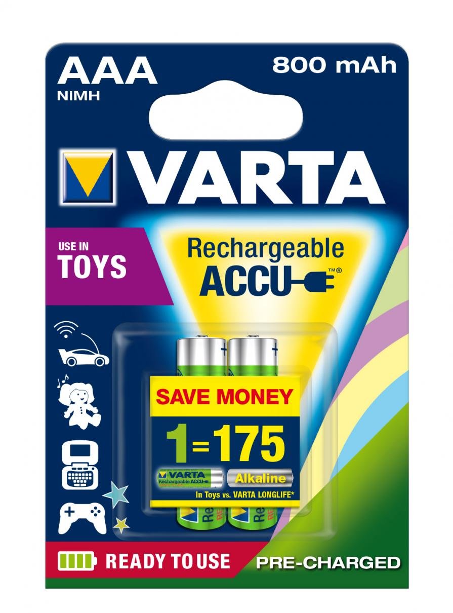 Акумулаторни батерии Varta 800mAh ААА 2бр | HomeMax | Oferta.bg