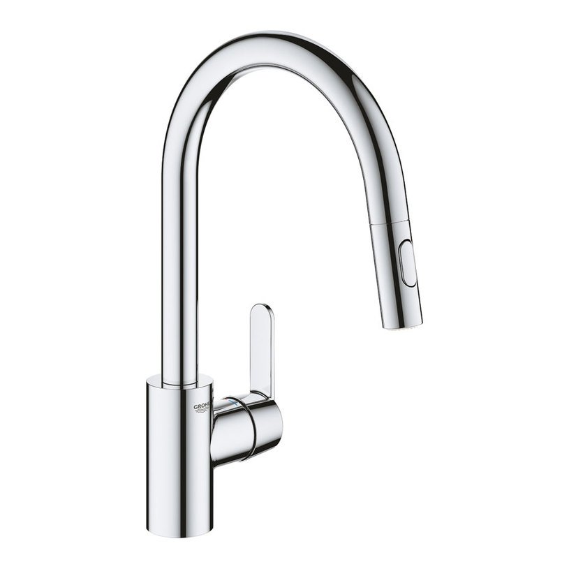 СМЕСИТЕЛ ЗА КУХНЯ С ИЗТЕГЛЯЩ СЕ ДУШ GROHE GET DUAL | Практикер | Oferta.bg