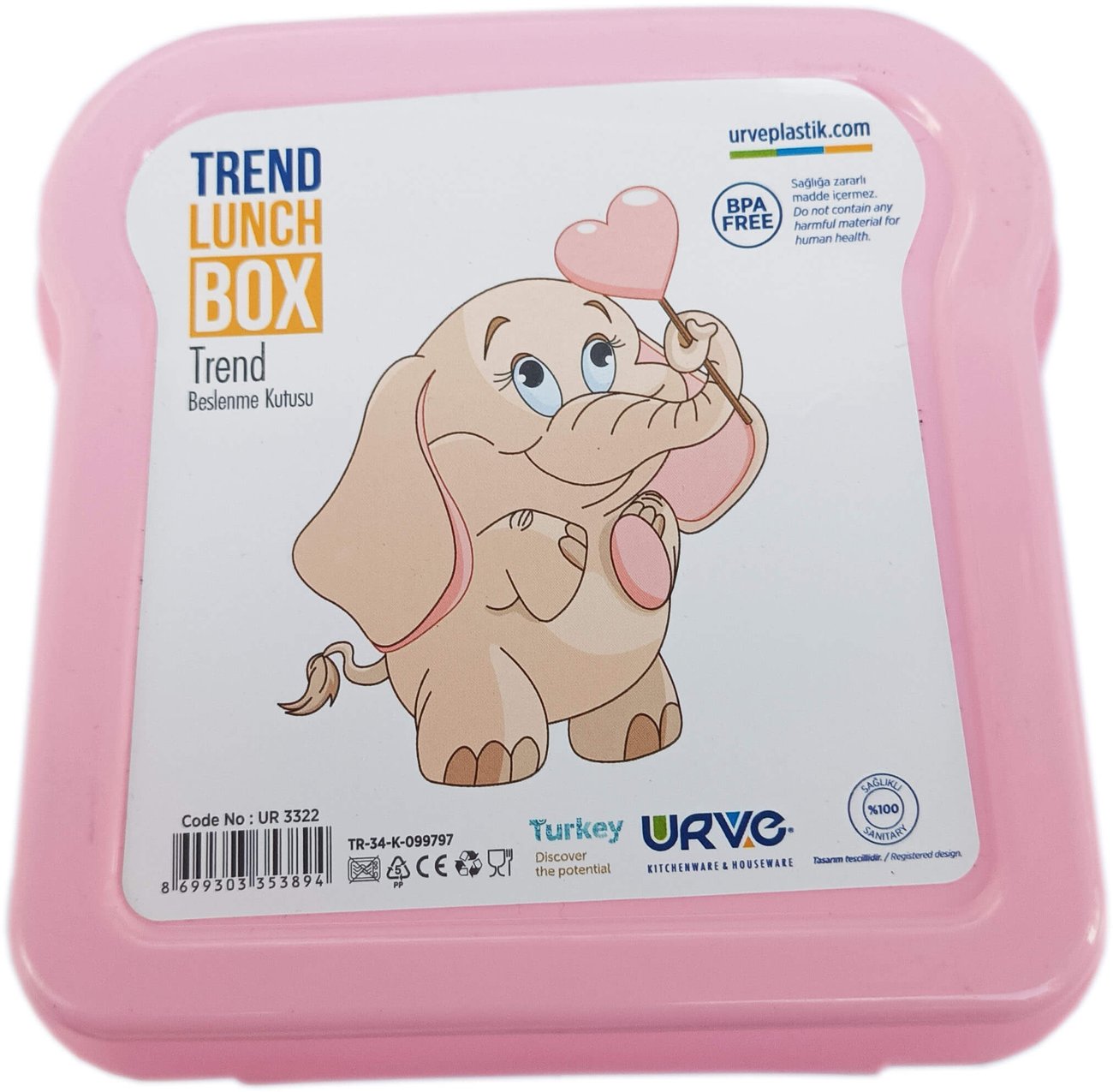 Кутия за храна с капак и закопчаване 131179 Kristaltoys Oferta Bg