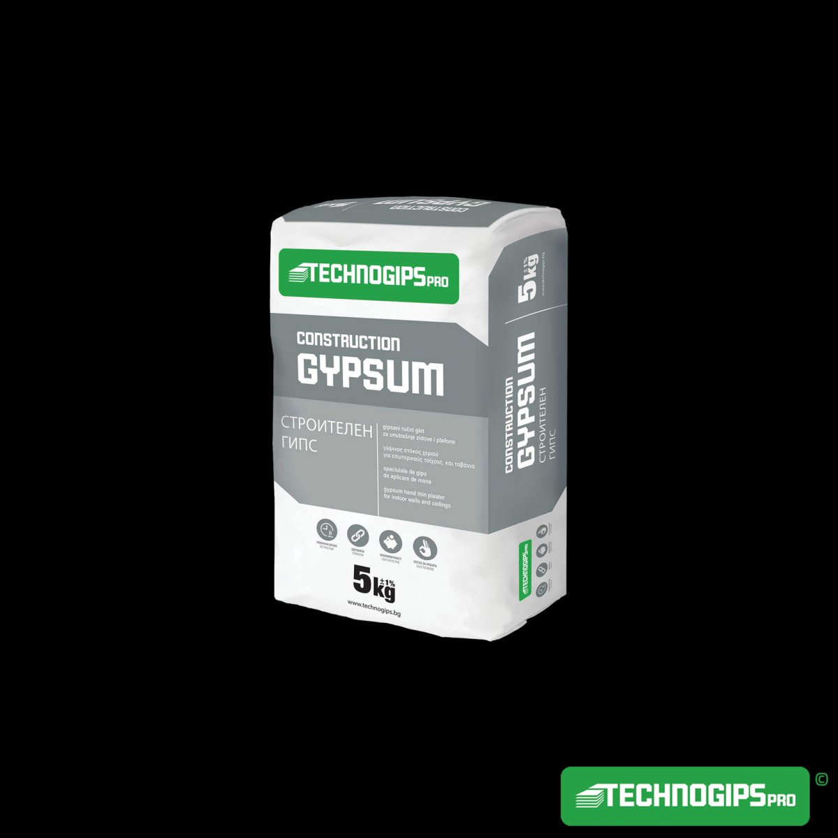 Строителен гипс Technogips Pro 5 кг. | HomeMax | Oferta.bg