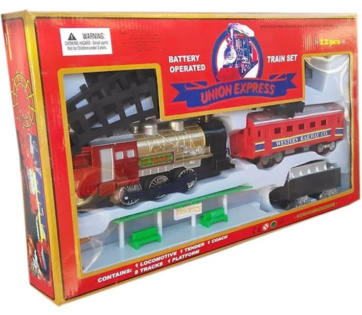 Влак Юнион Експрес UNION EXPRESS Червен от 12 части 321291 ...