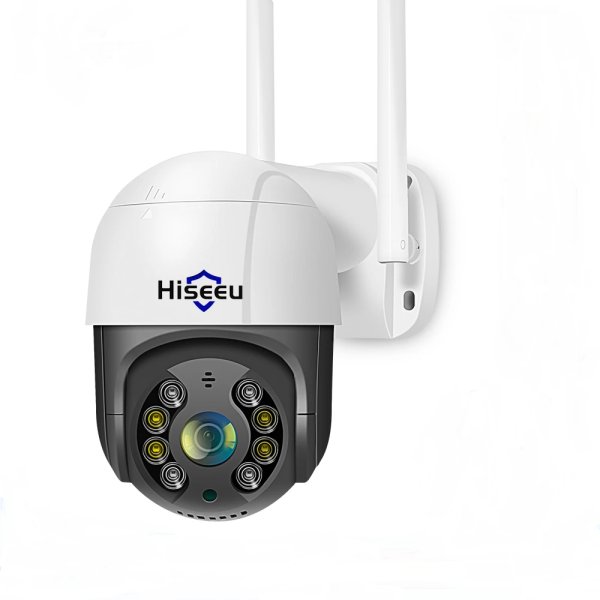Hiseeu 1080P 2MP Външна Безжична WiFi PTZ IP Камера Двупосочна Аудио ...