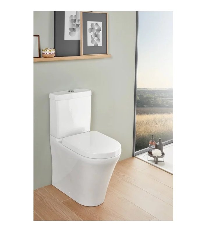 Тоалетна седалка с капак Villeroy & Boch 9M38S101 O.Novo тоалетна ...