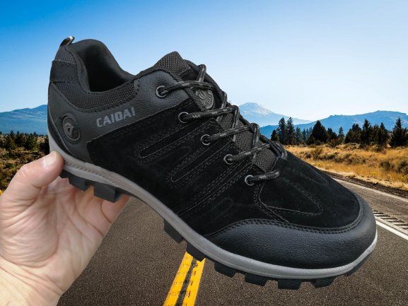 Мъжки маратонки с гумено директно излято ходило в черно, модел 03 ...