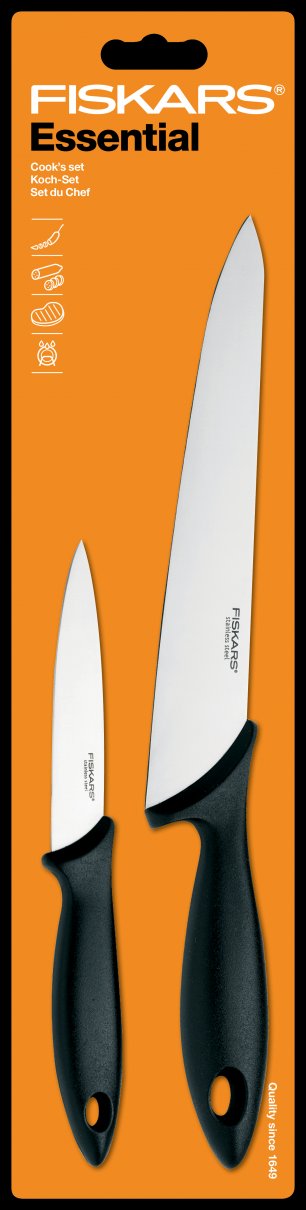 Комплект 2 бр. кухненски ножове Fiskars Essential | HomeMax | Oferta.bg
