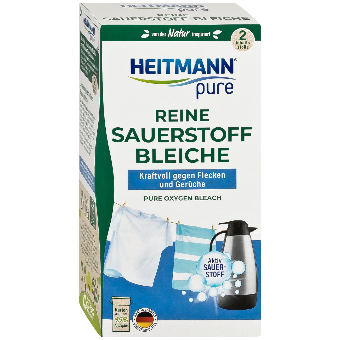 Чиста кислородна белина HEITMANN pure, 350 гр | Ти Ейч Би Дистрибюшън ...
