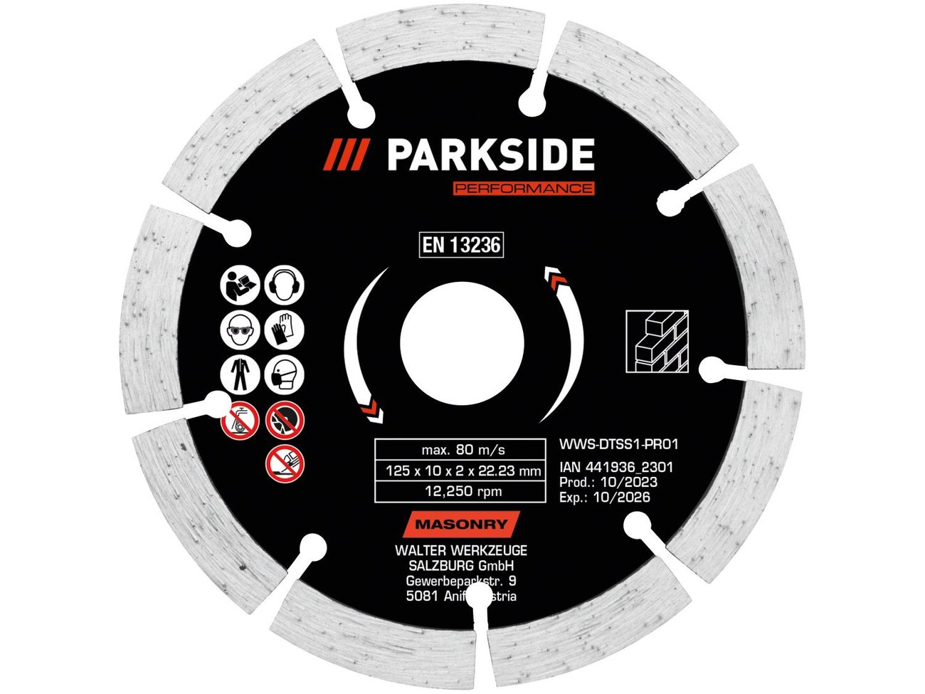 Parkside Performance® Диамантен диск за ъглошлайф | Лидл | Oferta.bg
