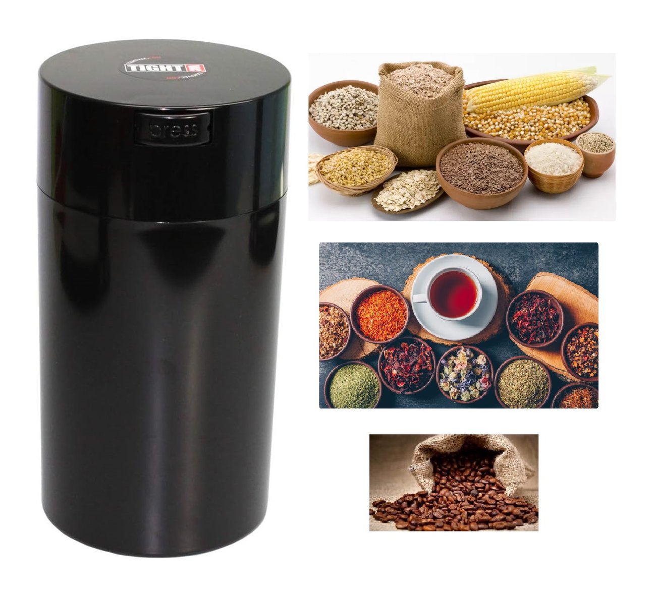 Вакуумна кутия за съхранение TightVac 120855 1.3 литра 340гр херметична ...