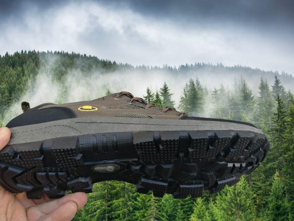 Мъжки маратонки с гумено директно излято ходило в зелено, мод.01 ...