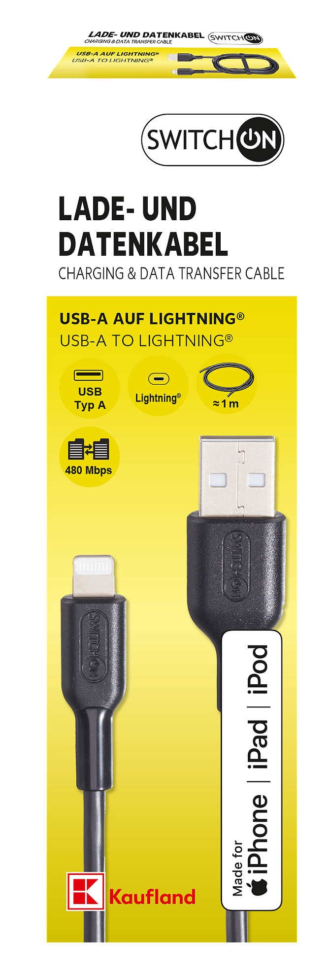 Кабел за устройства на Apple Switch On | Kaufland | Oferta.bg