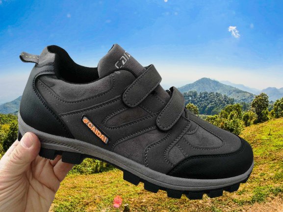 Мъжки маратонки с лепенки велкро в сиво, мод.04- CAIDAI | МИБО7 | Oferta.bg