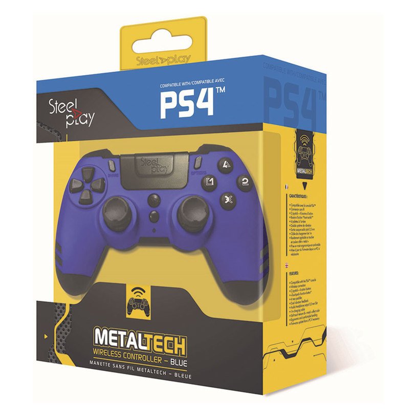 WIRELESS CONTROLLER PS4 STEELPLAY BLUE | Технополис | Oferta.bg