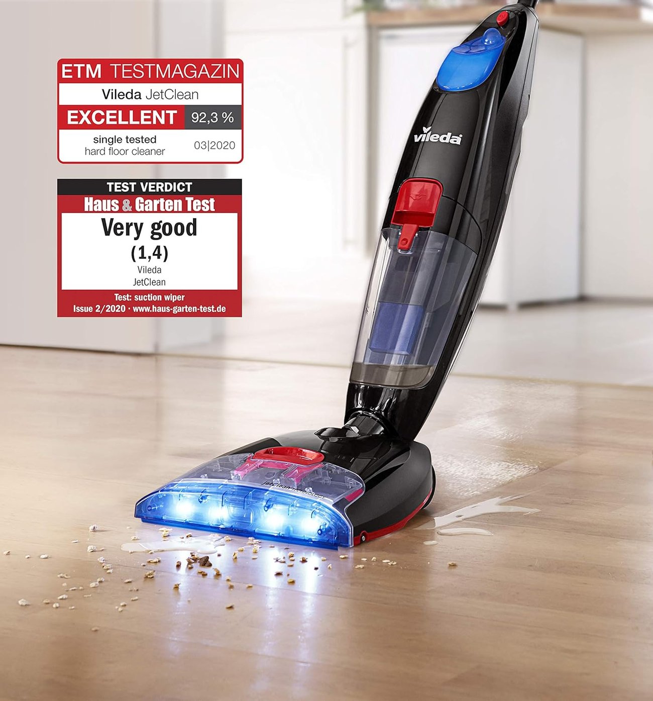 Прахосмукачка Vileda JetClean 3в1 моп сухо и мокро почистване перяща ...