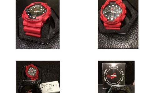 Часовник Casio G-Shock GA100B-4A Red Watch Аналого | PromoMarket ...