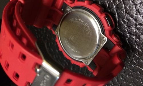 Часовник Casio G-Shock GA100B-4A Red Watch Аналого | PromoMarket ...